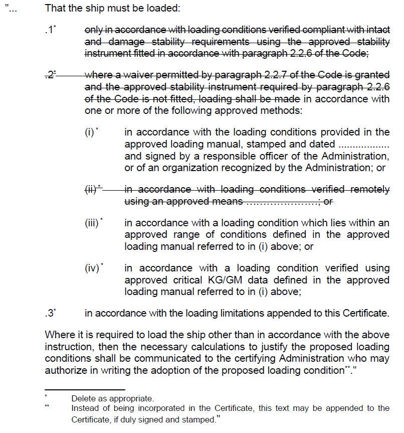 Annex - Guidance on completing the certificate of fitness under the IBC ...